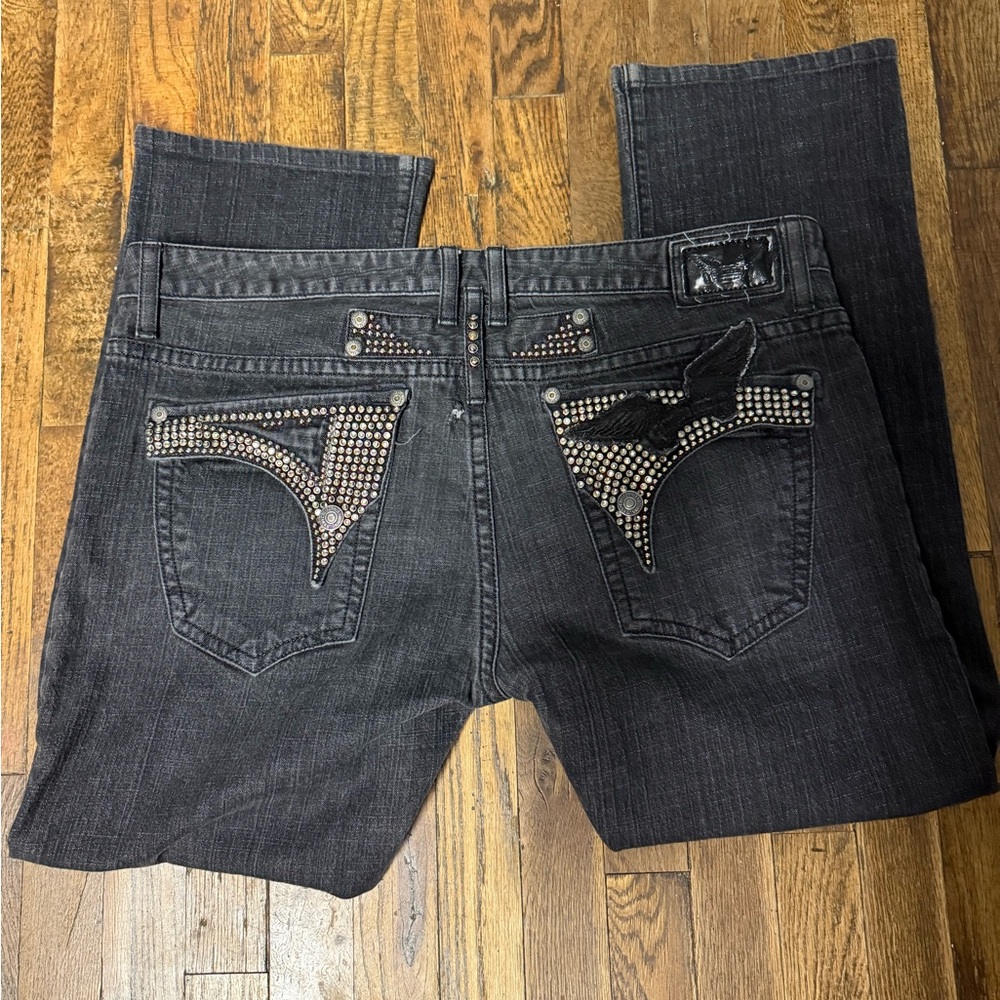 Mens Black Robins Jeans - Gem